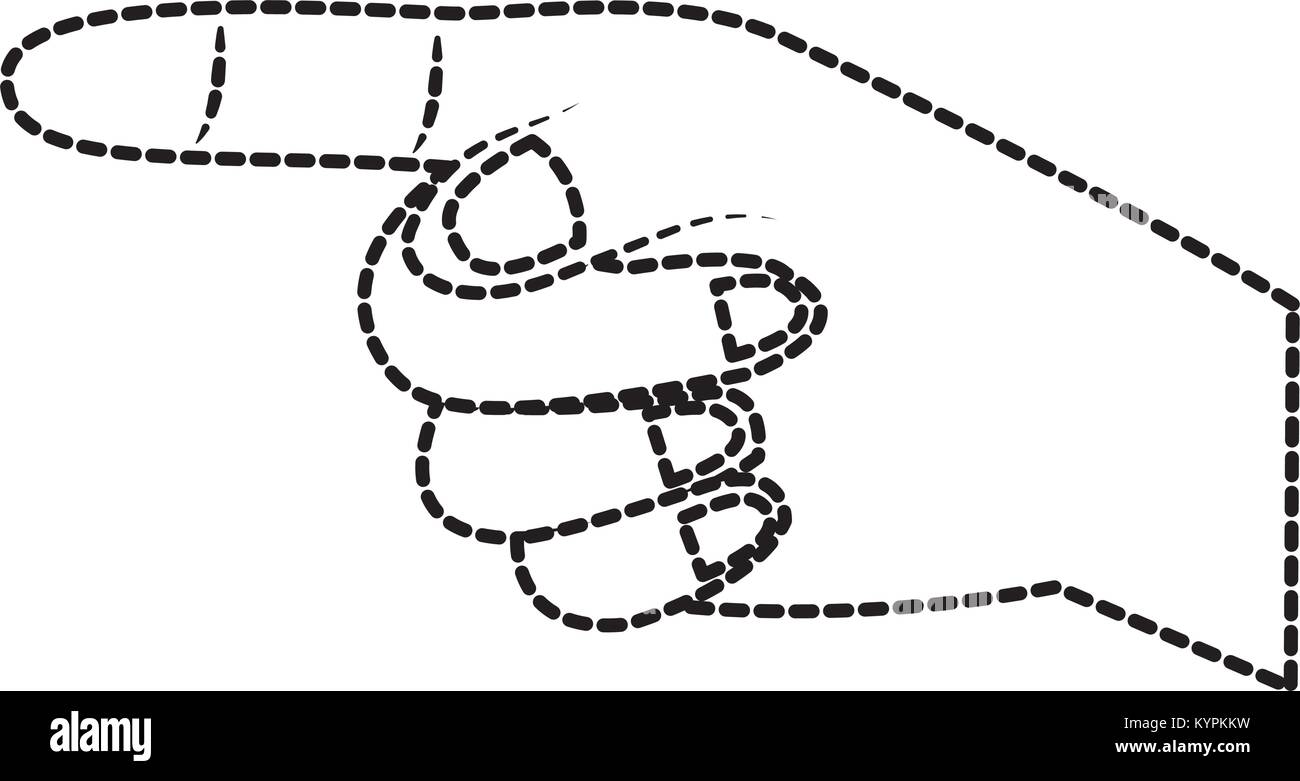 hand indicating or showing direction by pointing a finger Stock Vector ...