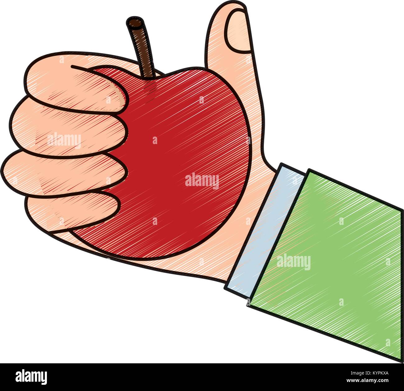 apple hand hold icon image Stock Vector Image & Art - Alamy