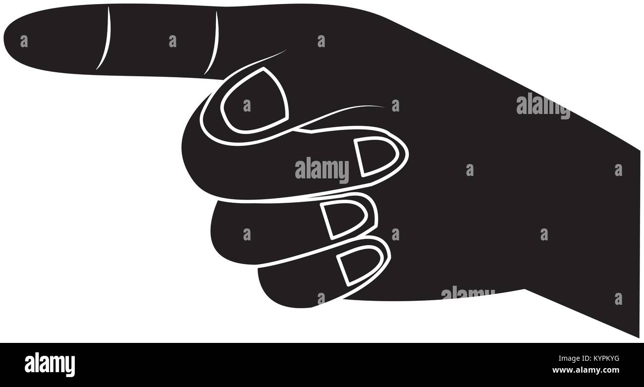 index finger pointing hand gesture icon image Stock Vector Image & Art - Alamy