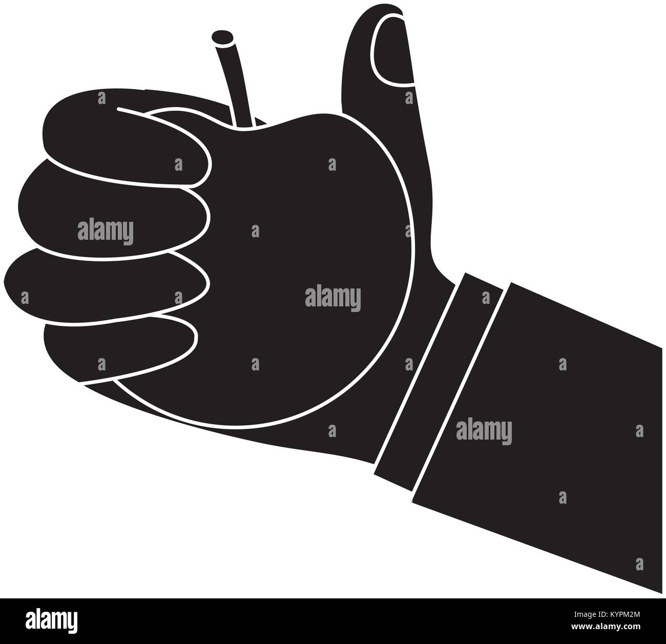 apple hand hold icon image Stock Vector Image & Art - Alamy