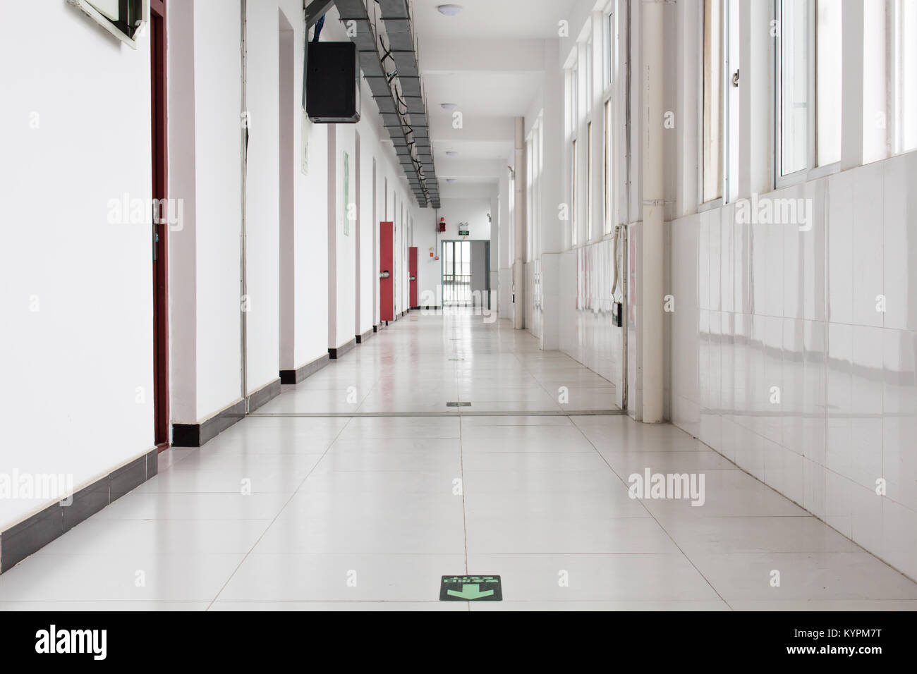 Walkway in the building Stock Photo - Alamy