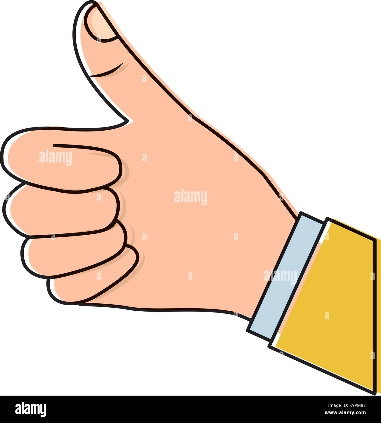 hand thumb up like finger gesture Stock Vector Image & Art - Alamy
