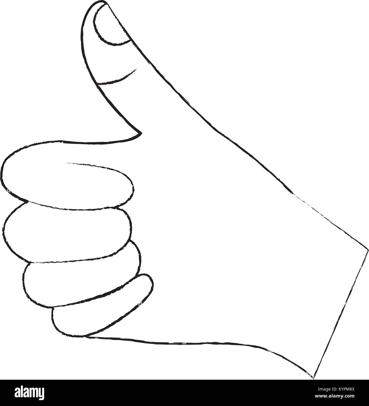 hand thumb up like finger gesture Stock Vector Image & Art - Alamy