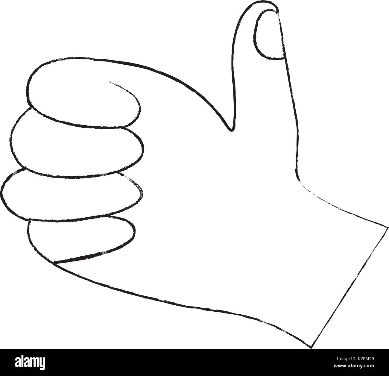 hand thumb up like finger gesture Stock Vector Image & Art - Alamy