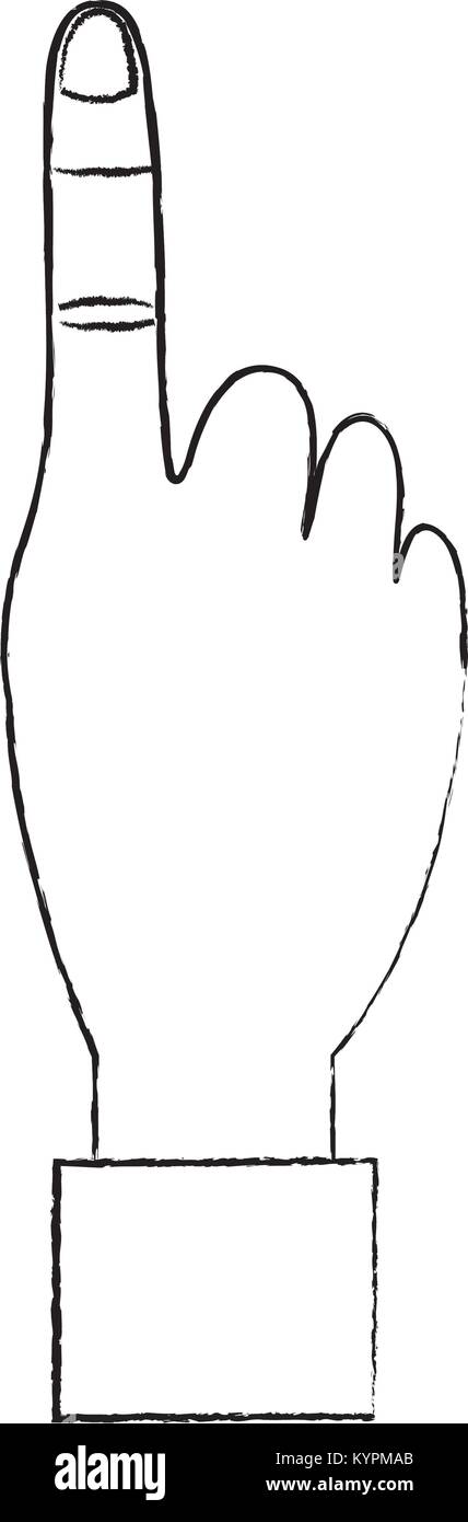 hand show forefinger finger pointing first Stock Vector Image & Art - Alamy