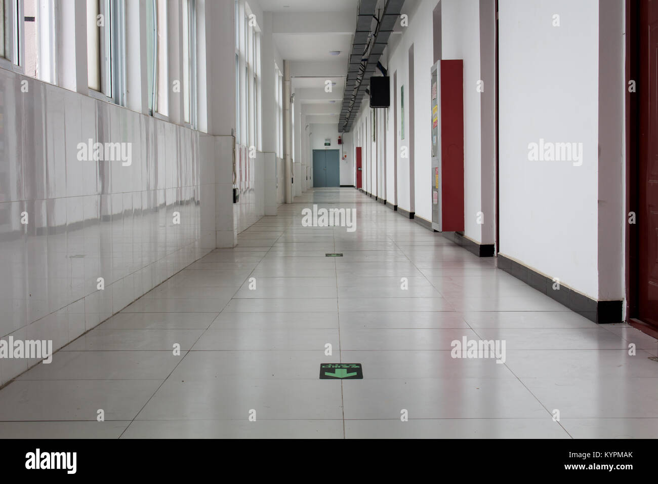 Walkway in the building Stock Photo - Alamy