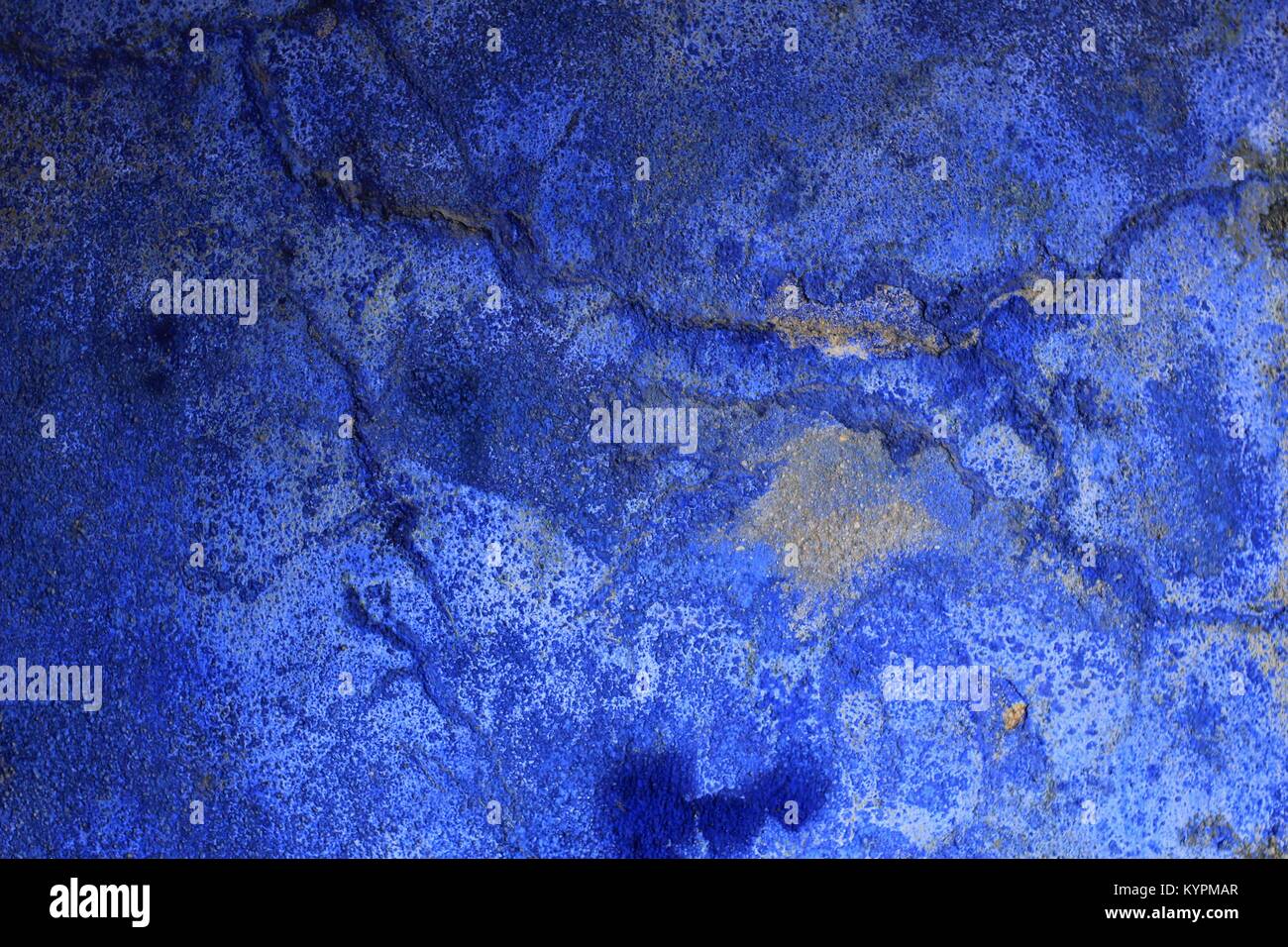 Colorful texture in an old blue painted wall Stock Photo - Alamy