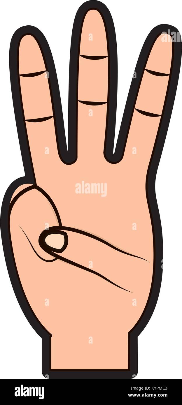 Three Fingers Clipart