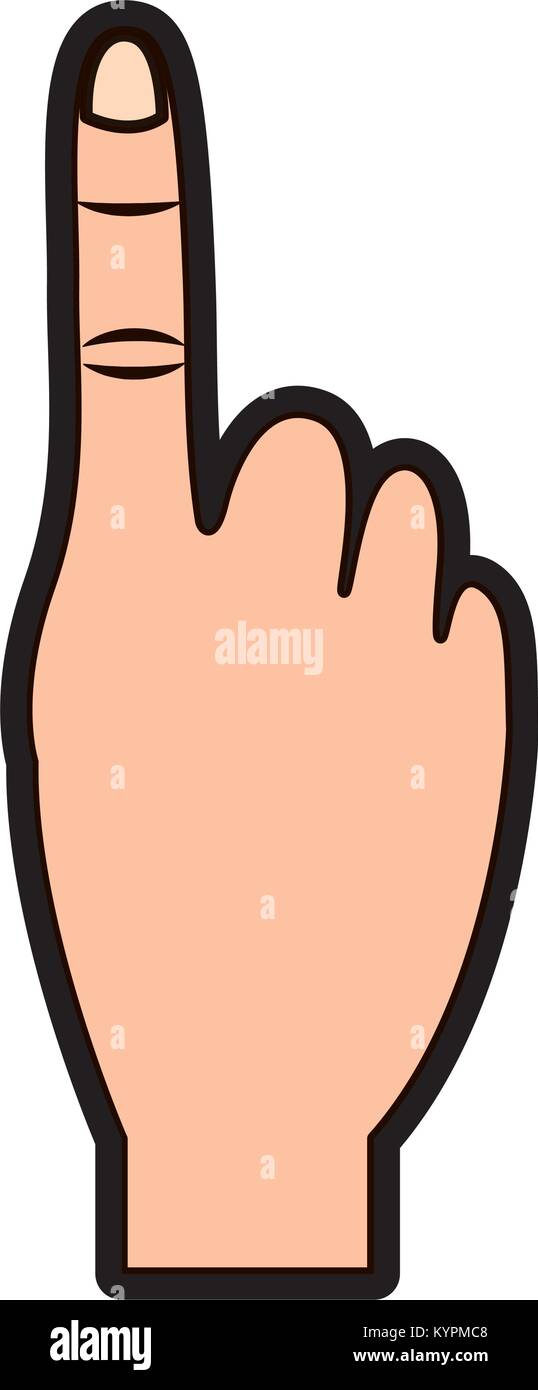 hand show forefinger finger pointing first Stock Vector Image & Art - Alamy