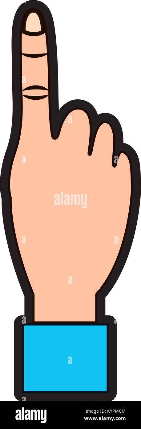 hand show forefinger finger pointing first Stock Vector Image & Art - Alamy