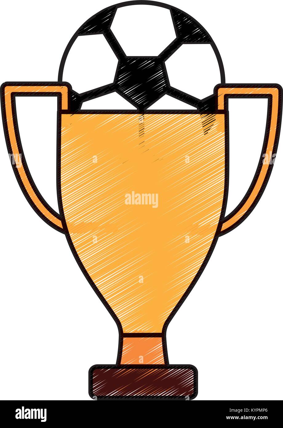 trophy soccer ball winner sport Stock Vector Image & Art - Alamy
