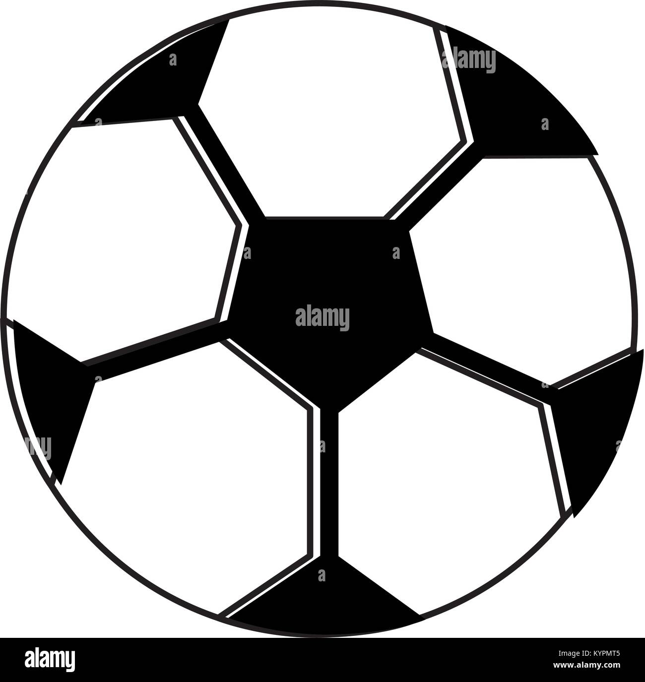 soccer ball sphere object equipment Stock Vector Image & Art - Alamy