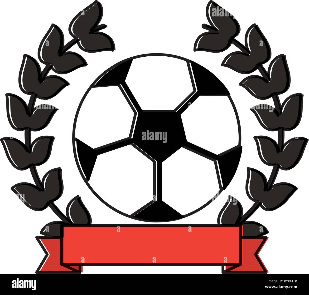 soccer ball emblem sport banner Stock Vector Image & Art - Alamy