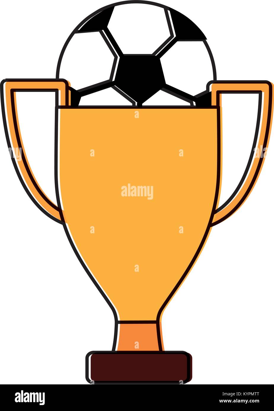 trophy soccer ball winner sport Stock Vector Image & Art - Alamy