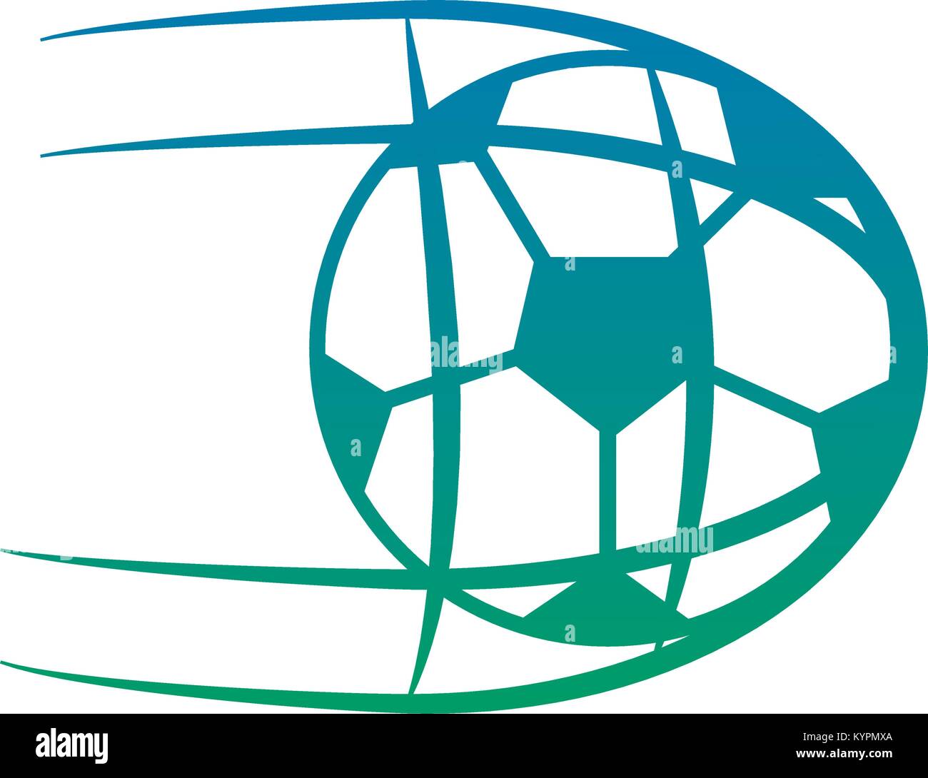 ball shooting into net football soccer icon image Stock Vector Image ...