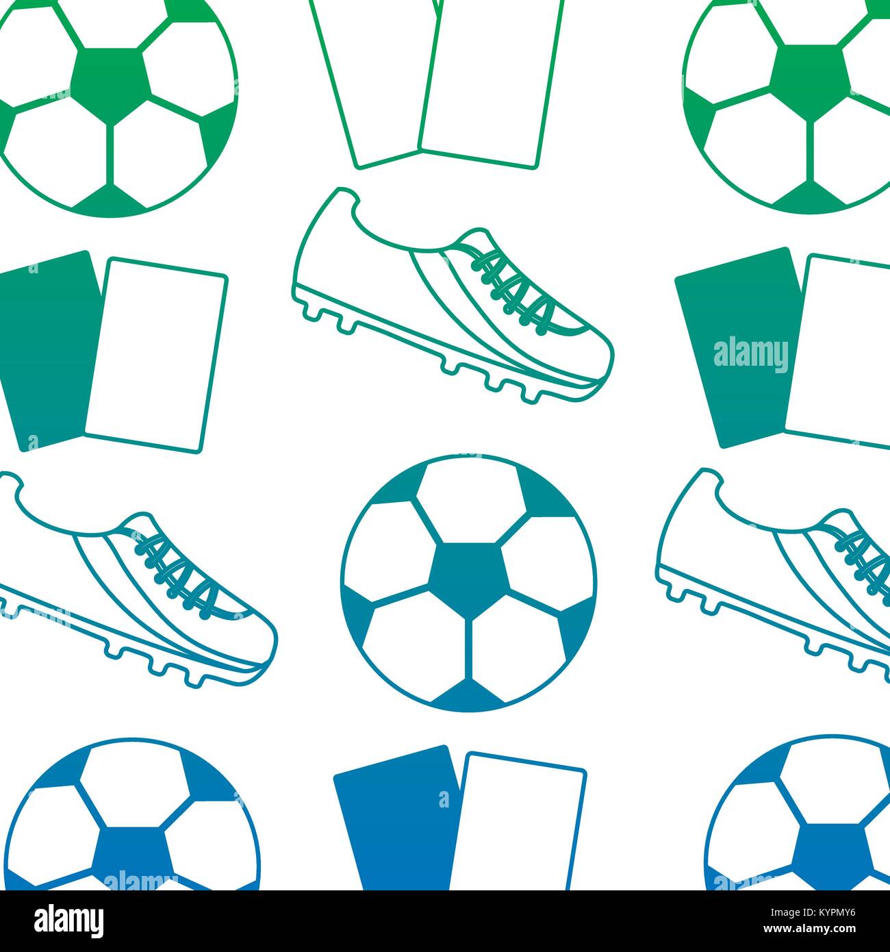 ball cleat cards football soccer pattern image Stock Vector Image & Art ...