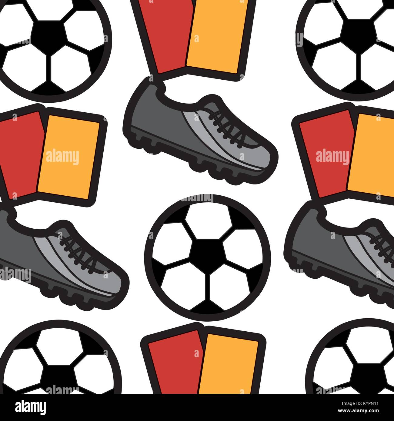 ball cleat cards football soccer pattern image Stock Vector Image & Art ...