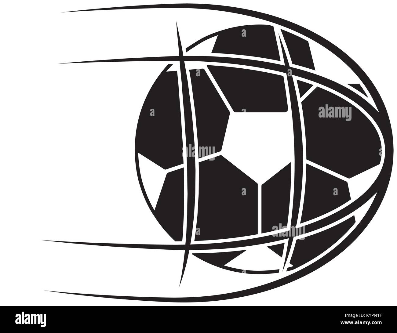 ball shooting into net football soccer icon image Stock Vector Image ...