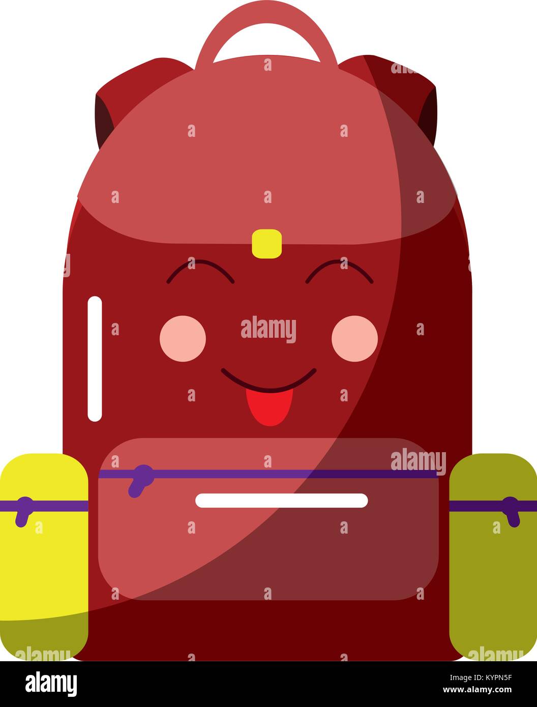 school backpack kawaii cartoon character Stock Vector Image & Art - Alamy