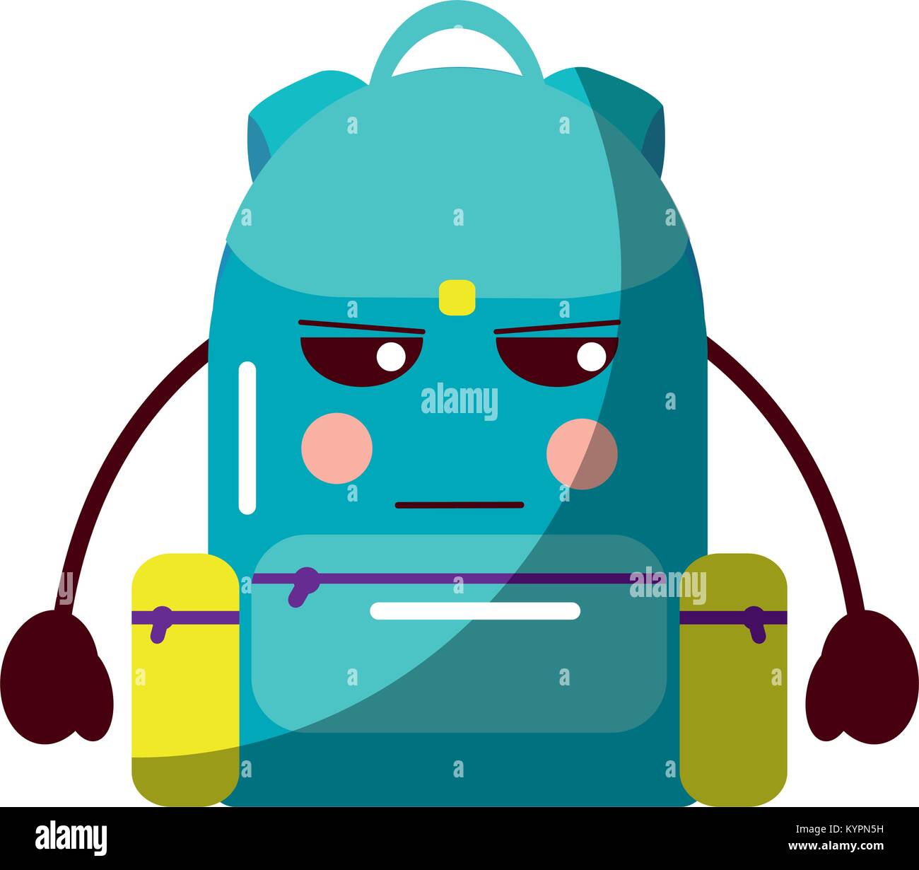 school backpack kawaii cartoon character Stock Vector Image & Art - Alamy