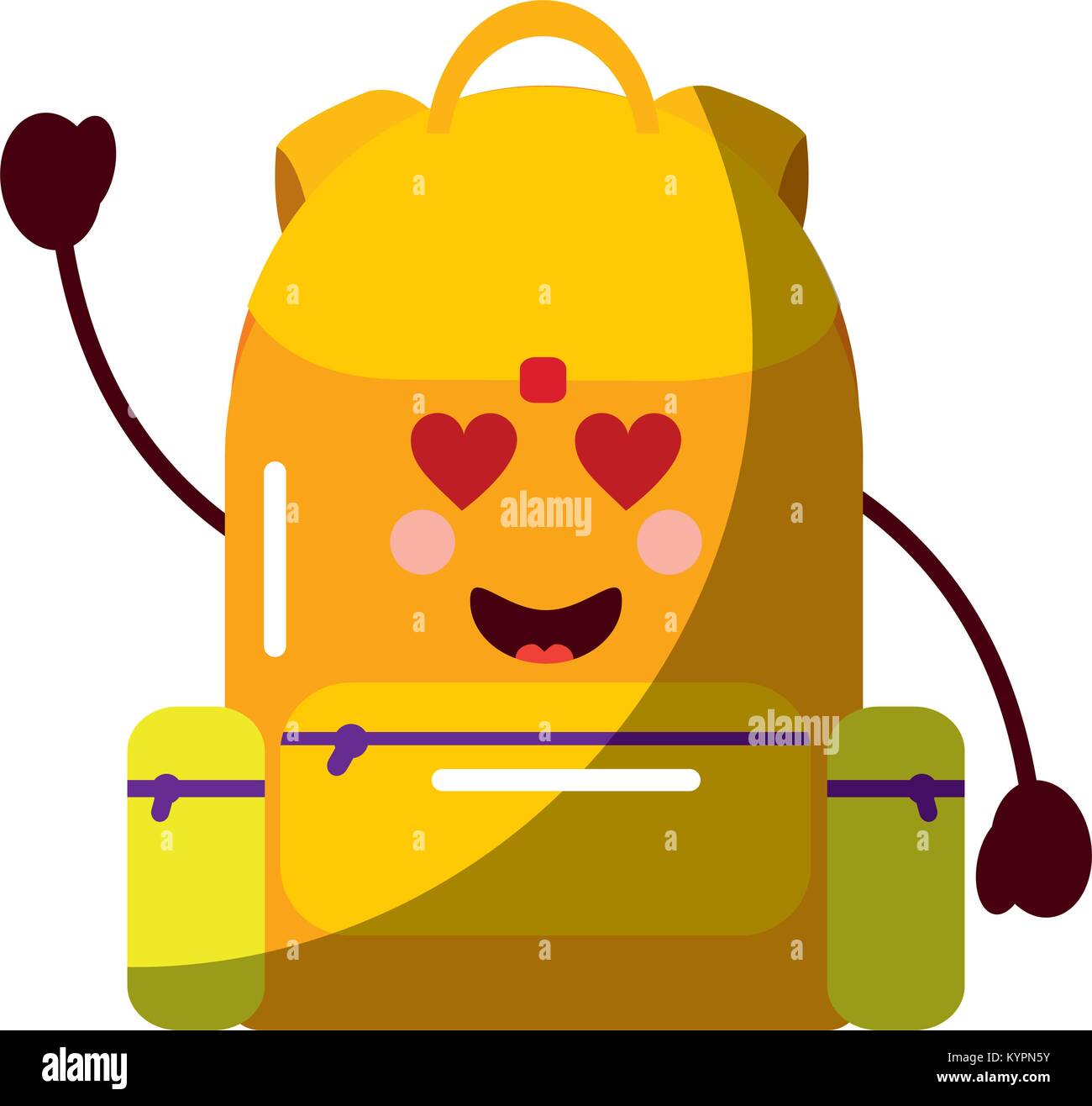 school backpack kawaii cartoon character Stock Vector Image & Art - Alamy