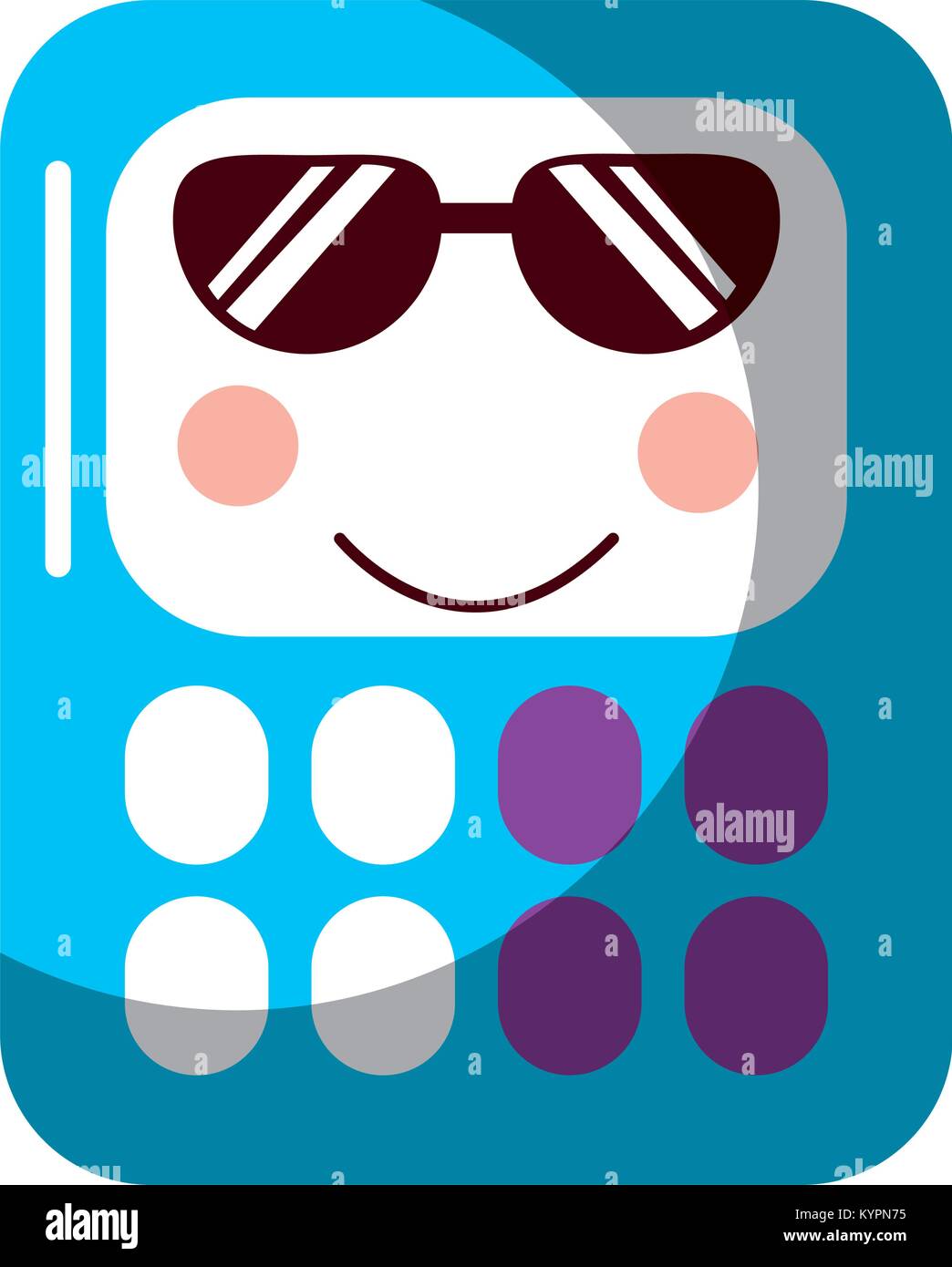 Calculator math character kawaii hi-res stock photography and images ...