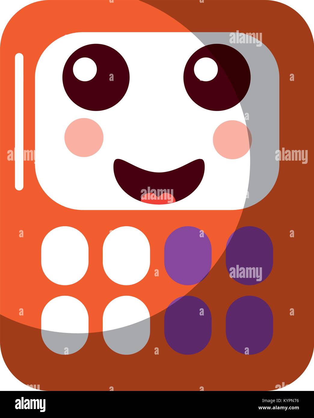 Calculator math character kawaii hi-res stock photography and images ...