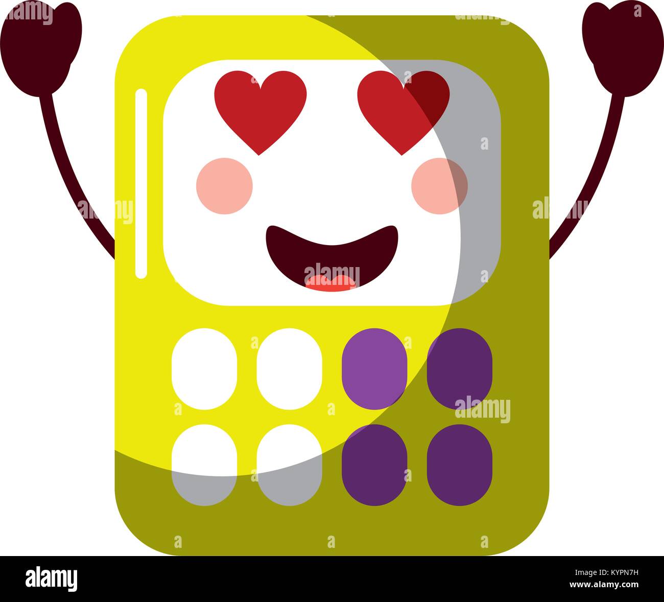 Calculator math character kawaii hi-res stock photography and images ...