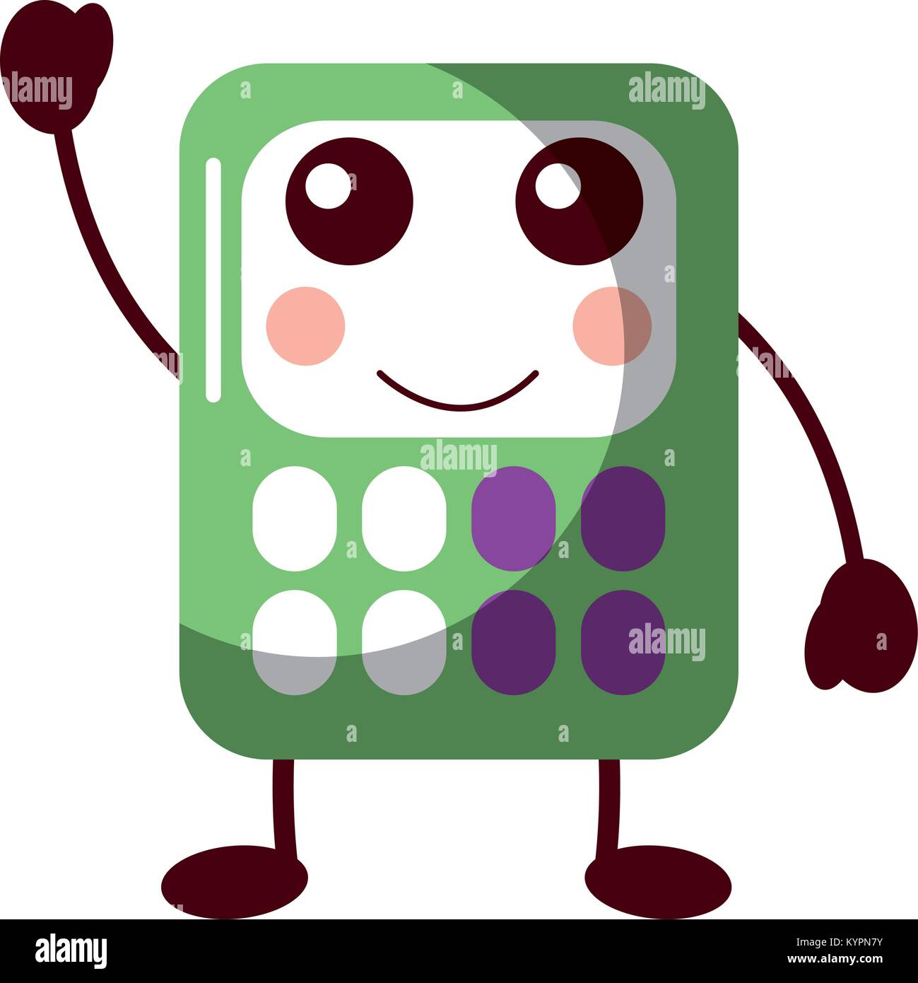 Calculator math character kawaii hi-res stock photography and images ...