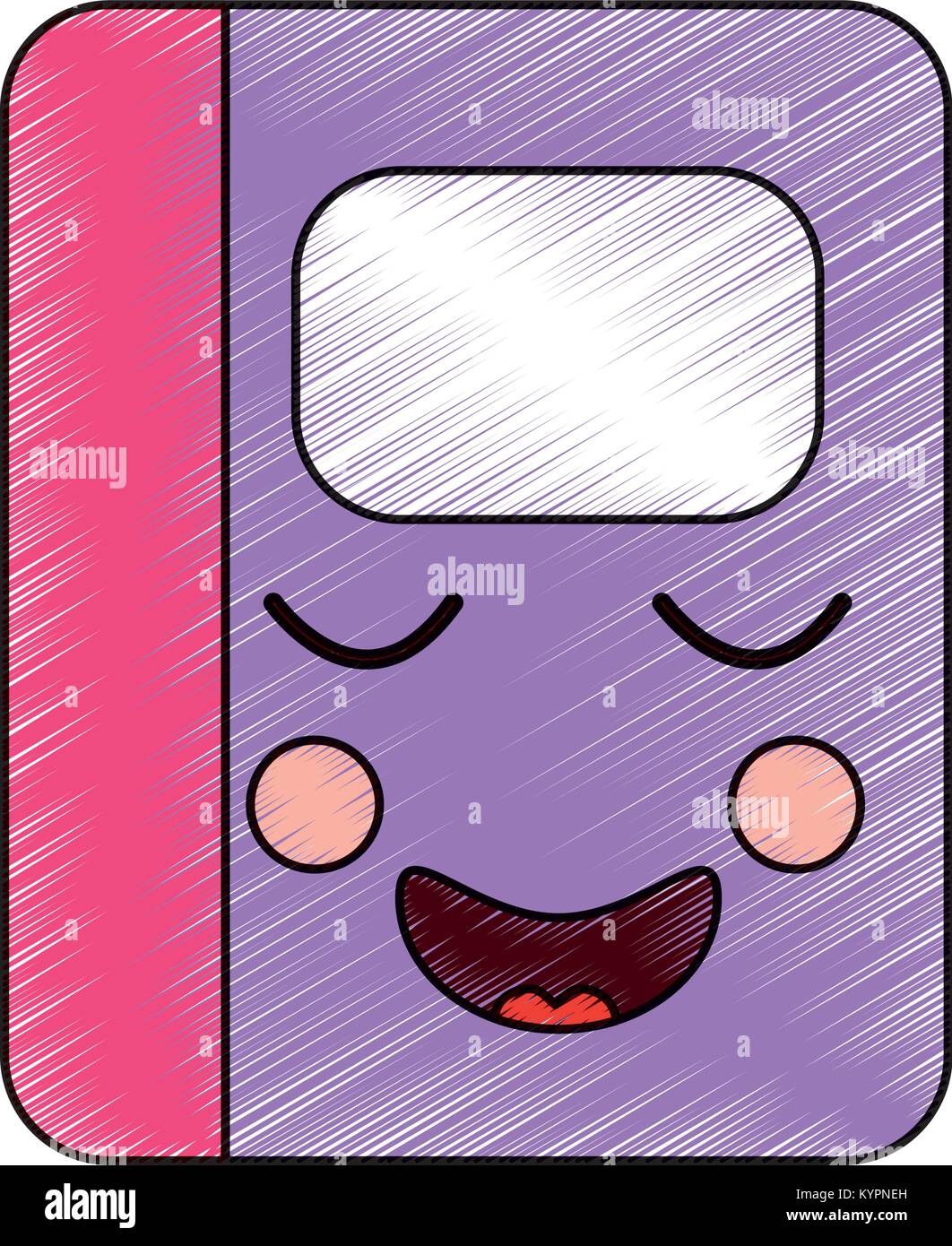 kawaii notebook school cartoon character Stock Vector Image & Art - Alamy