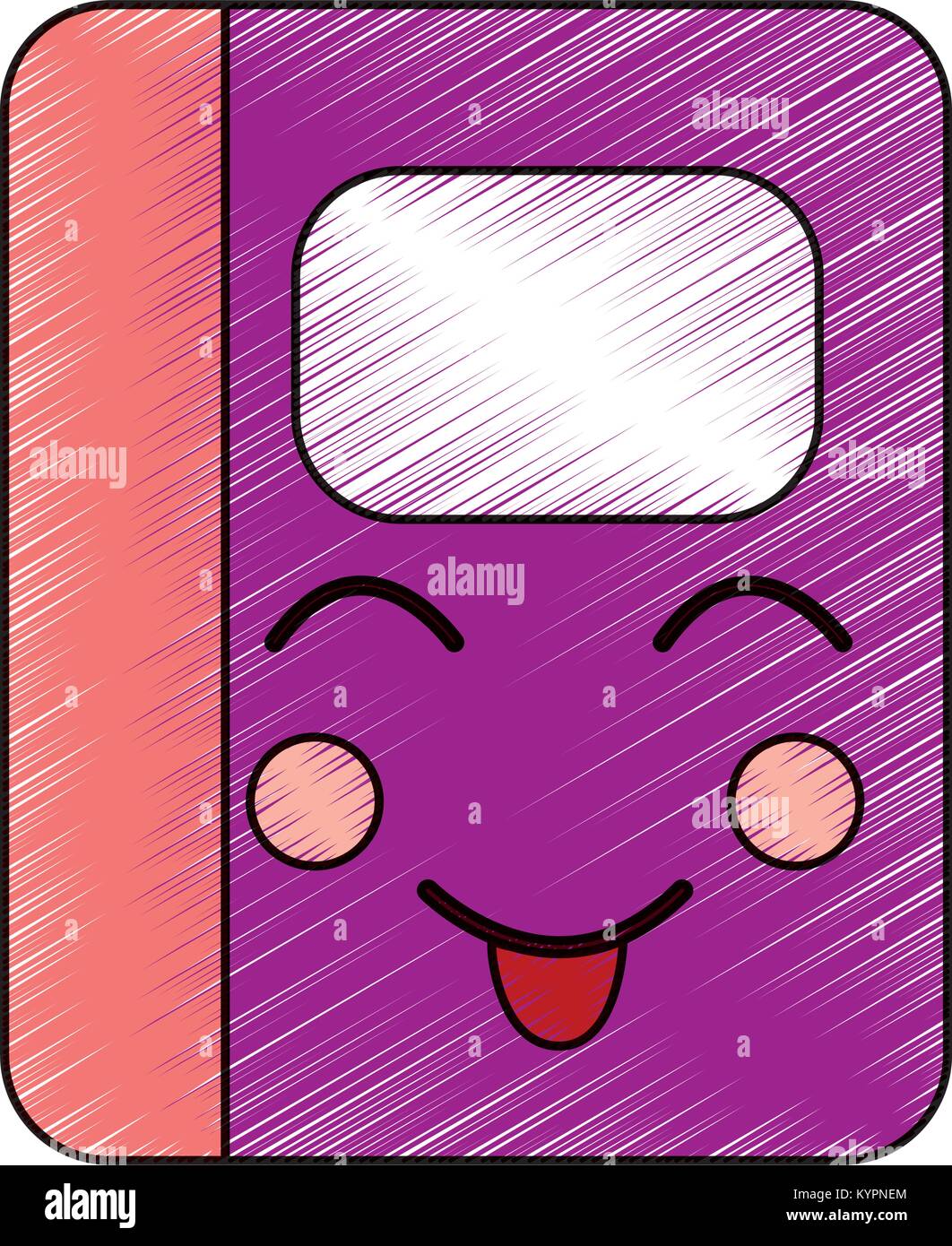 kawaii notebook school cartoon character Stock Vector Image & Art - Alamy