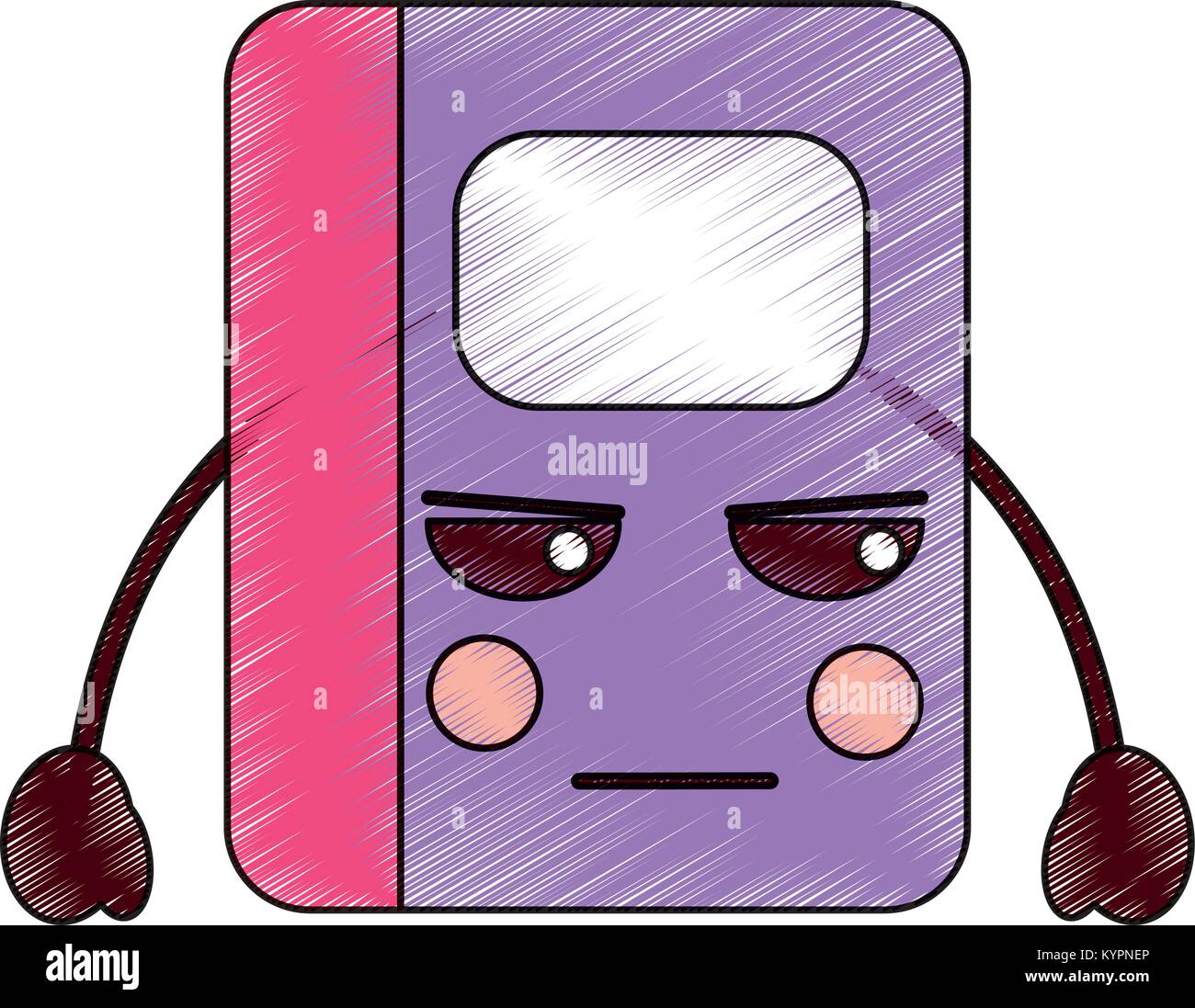 Angry notebook character cartoon hi-res stock photography and images ...