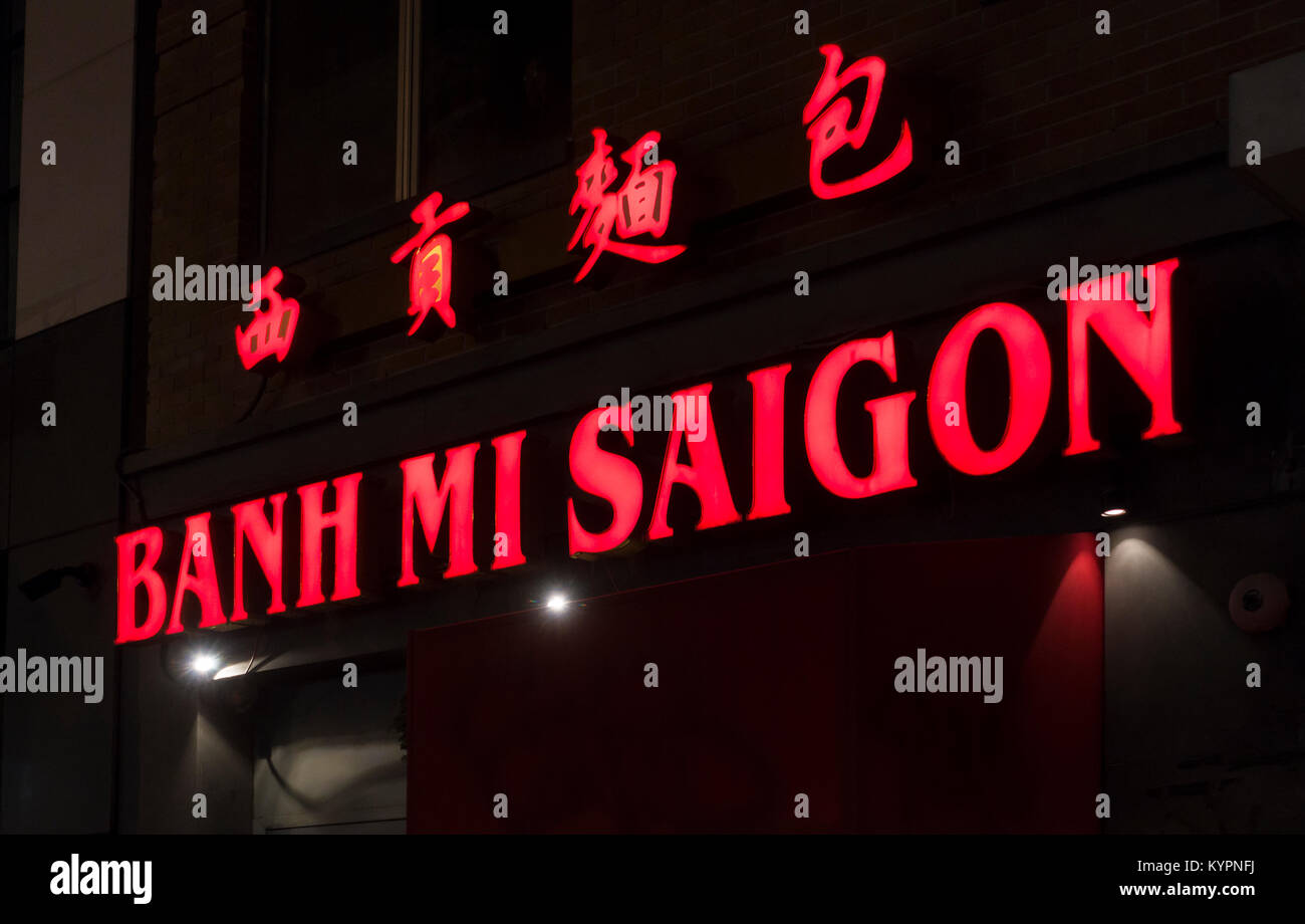 Banh Mi Saigon Vietnamese sandwich shop Stock Photo - Alamy