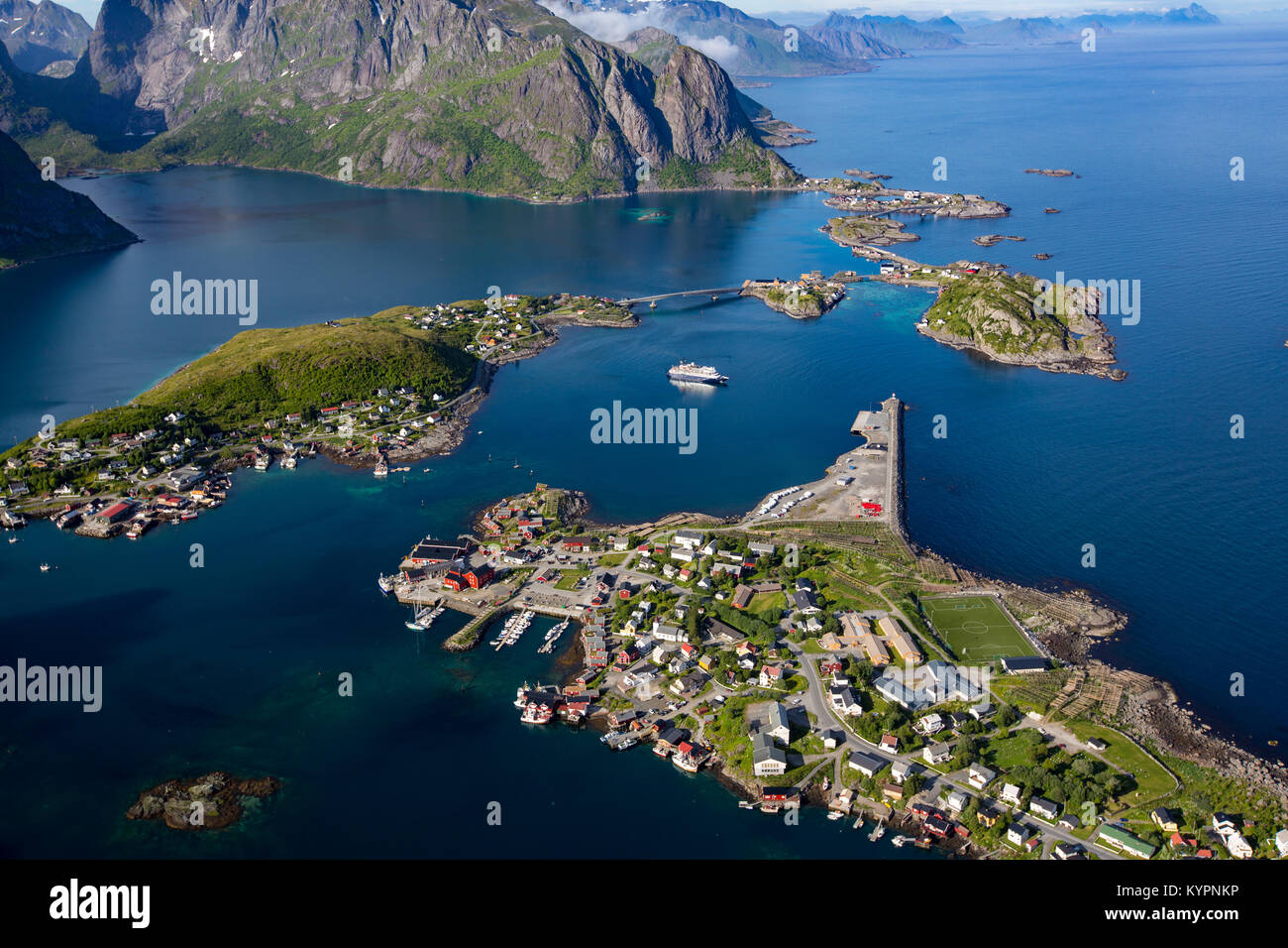 Lofoten mountains sea dramatic arctic hi-res stock photography and ...