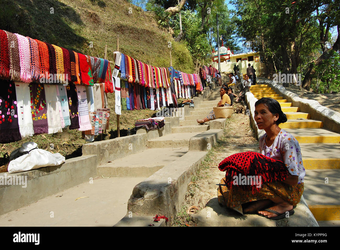 People walks in Moheshkhali Iland in Cox's Bazar, Bangladesh Stock ...