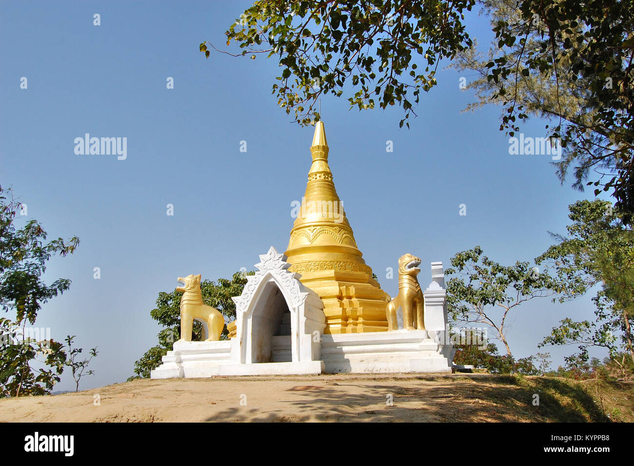 A Buddhist temple at Moheshkhali Iland in Cox's Bazar, Bangladesh Stock ...