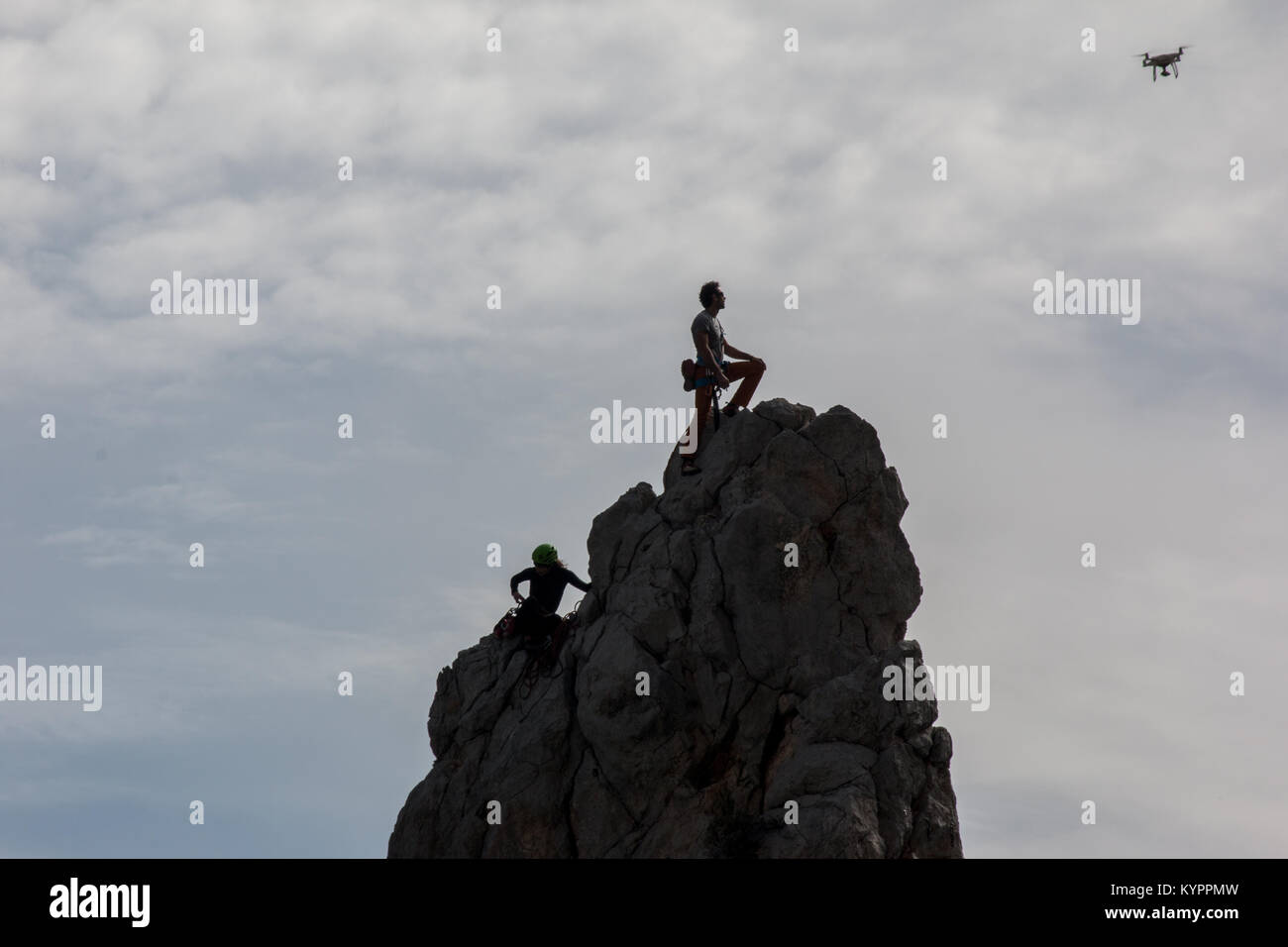 Climber Potrero chico Mexico Stock Photo - Alamy