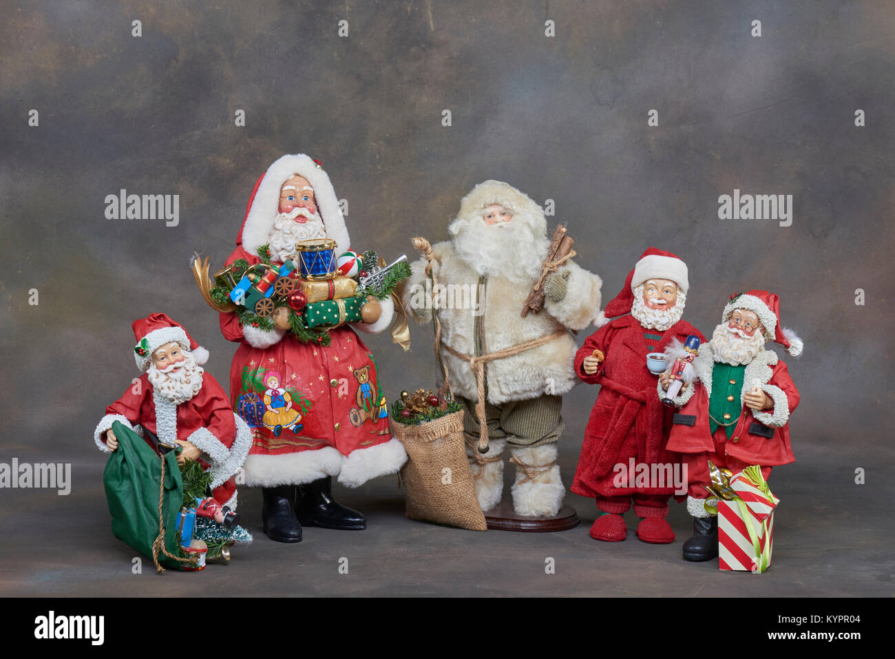 Santa Clauses of different sorts Stock Photo - Alamy