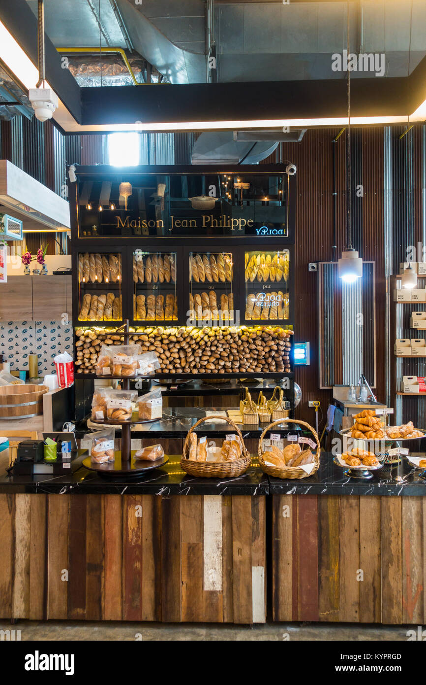 The commons, complex of restaurants and cafe in Bangkok, Thailand Stock ...