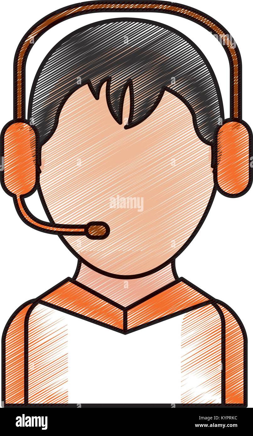 Call center man design Stock Vector Image & Art - Alamy