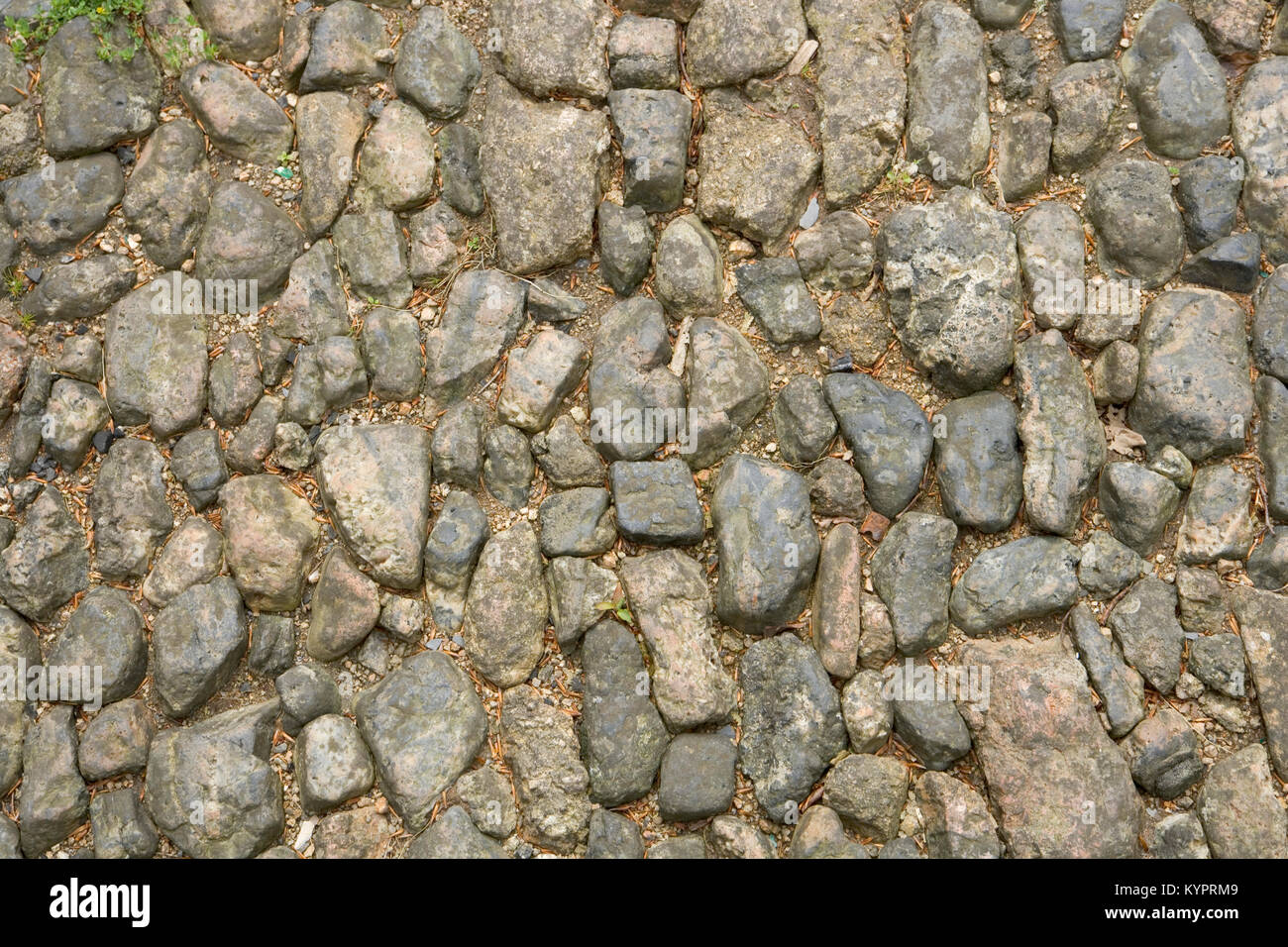 Traditional cobble paving surface texture background Stock Photo - Alamy