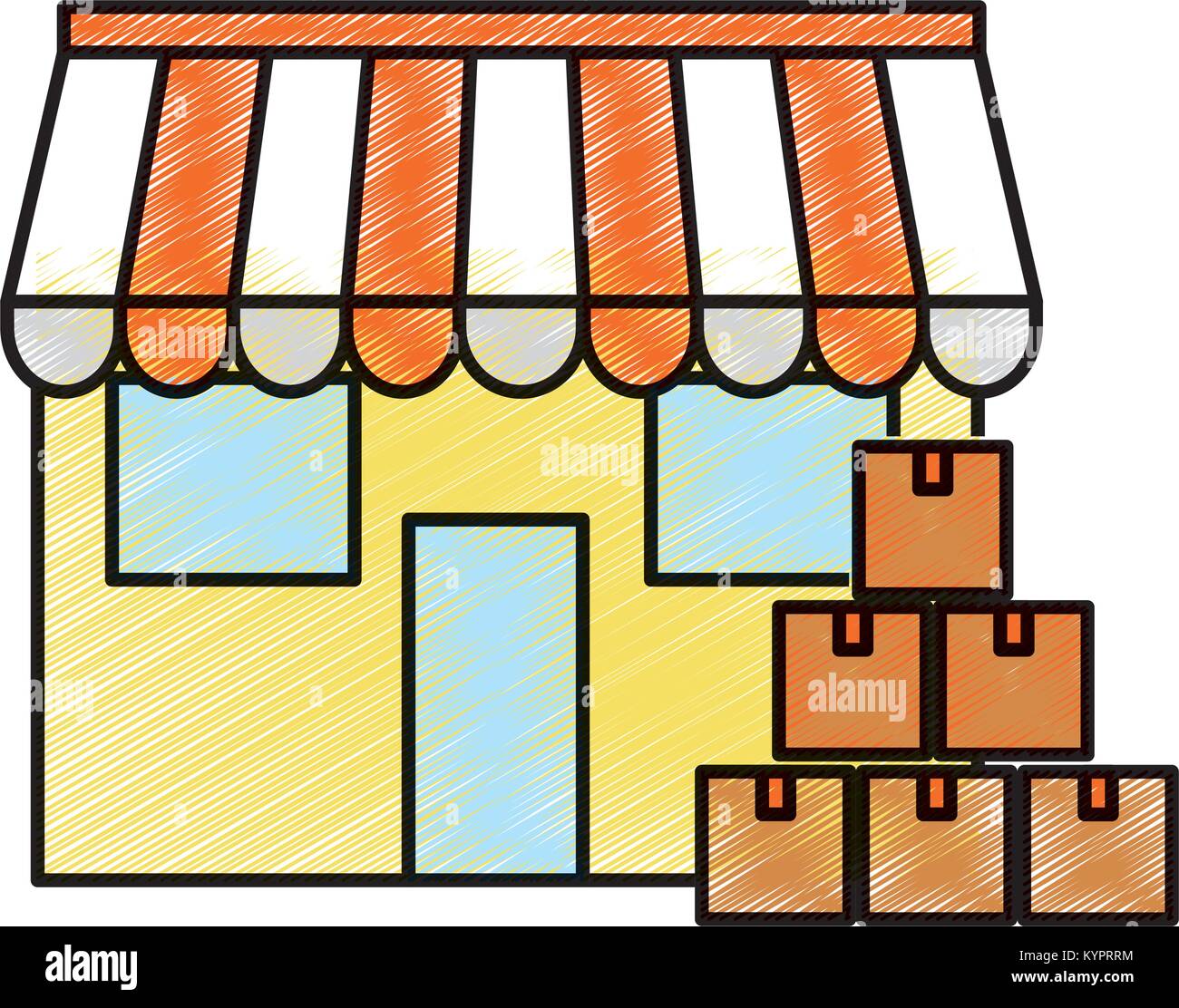 Boxes and store design Stock Vector Image & Art - Alamy