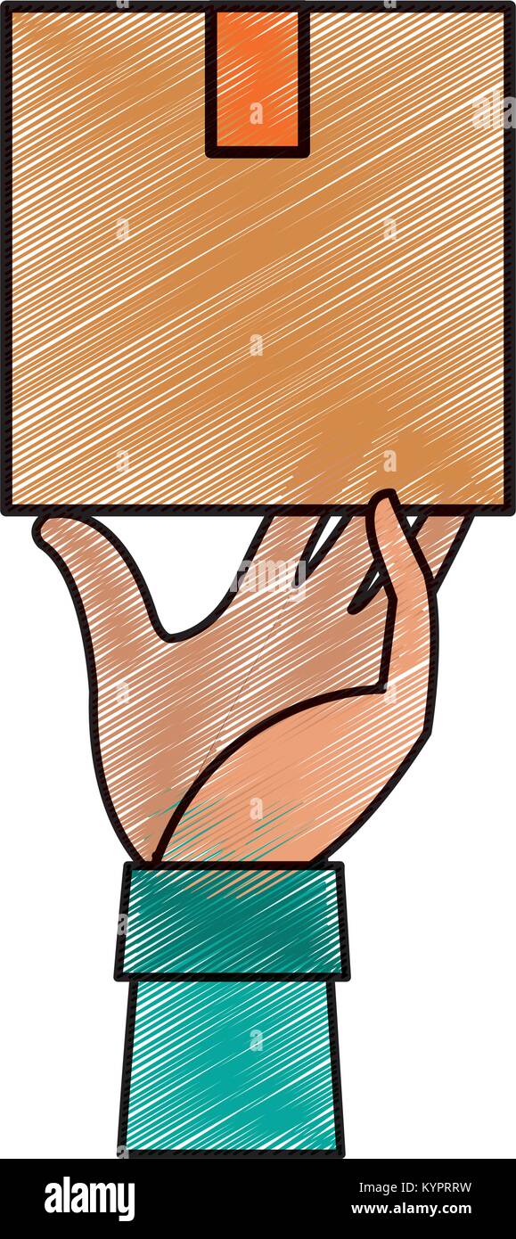 Box and hand design Stock Vector Image & Art - Alamy