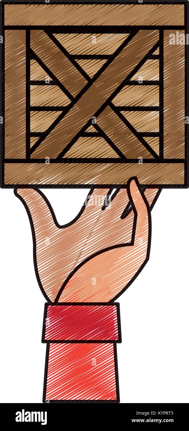 Box and hand design Stock Vector Image & Art - Alamy