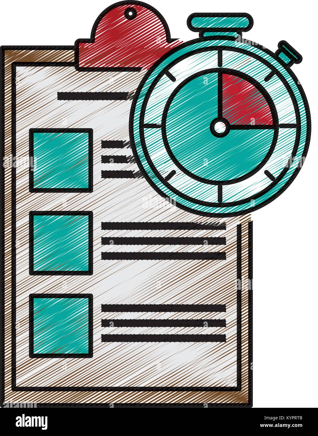 Checklist and chronometer design Stock Vector Image & Art - Alamy