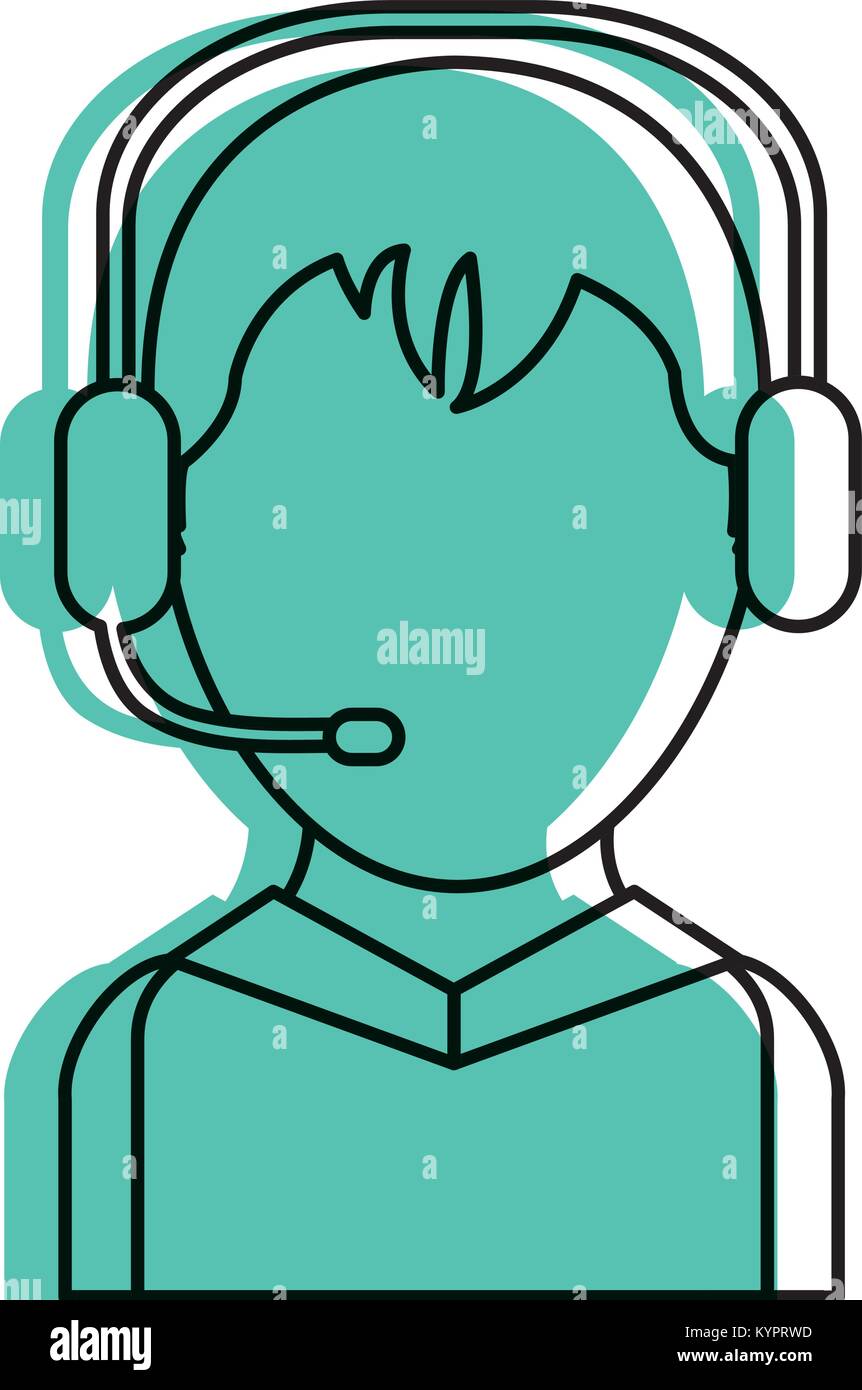 Call center man design Stock Vector Image & Art - Alamy