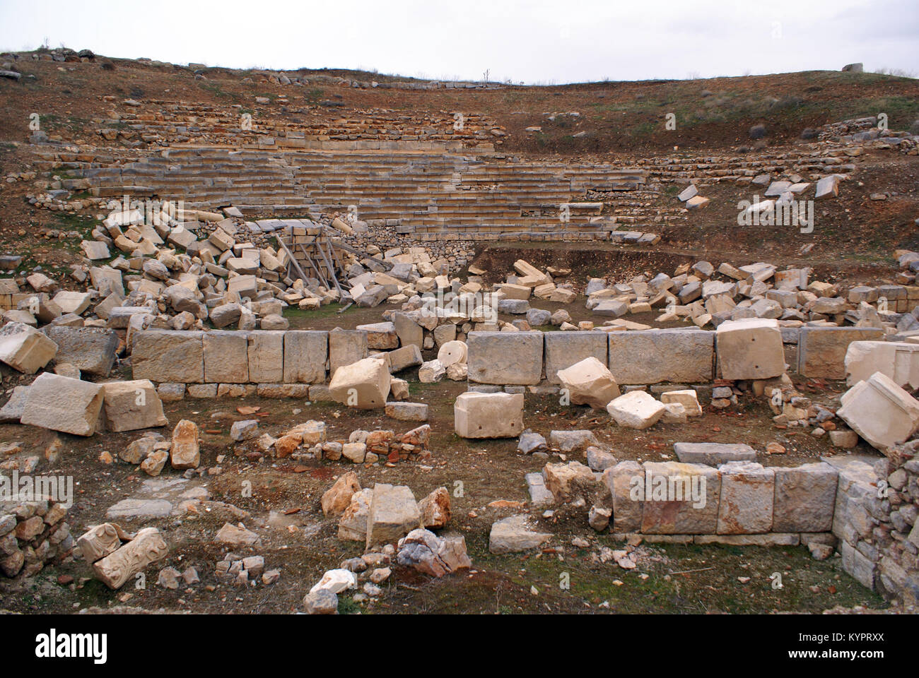Ruins of theater and hill in Antiohia Pisidia, Turkey Stock Photo - Alamy