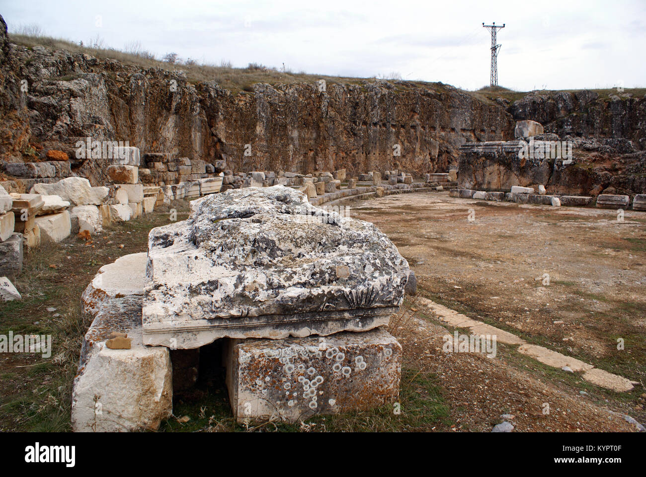Ruins of temple in Antiohia Pisidia, Turkey Stock Photo - Alamy