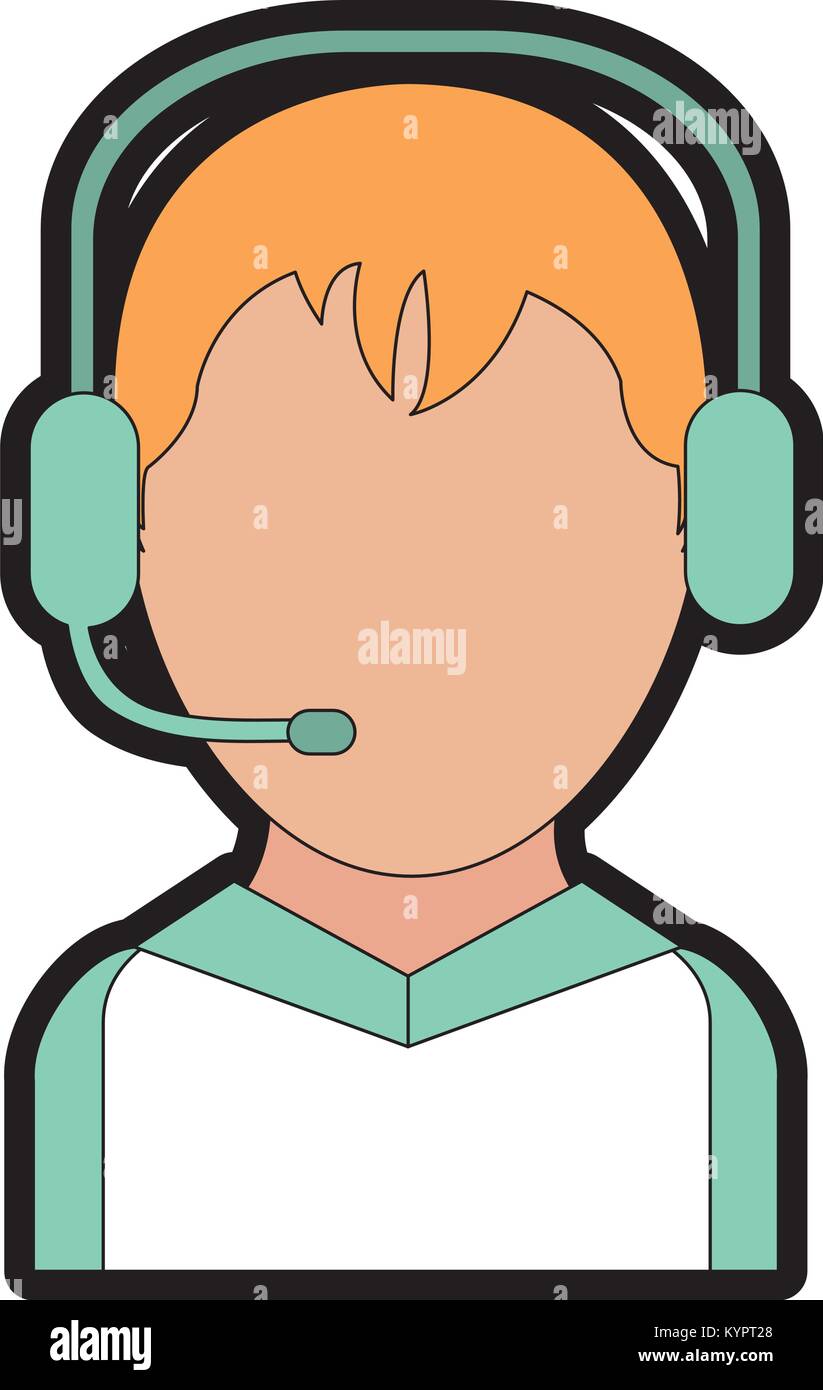 Call center man design Stock Vector Image & Art - Alamy
