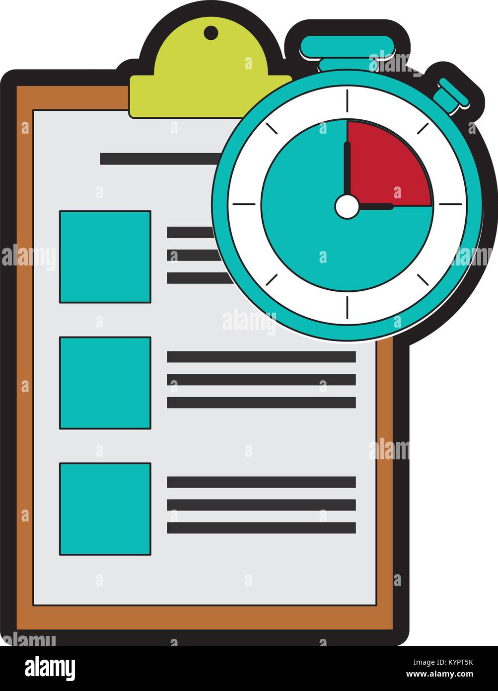 Checklist and chronometer design Stock Vector Image & Art - Alamy